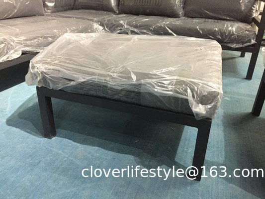 All aluminum Coffee Table with Smoke Glass for Hotel, Garden and Beach by Clover Lifestyle China Outdoor Furniture