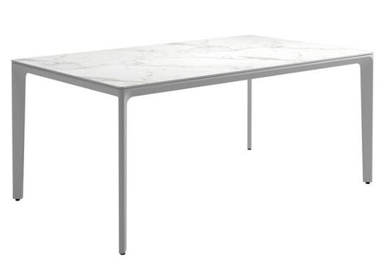 All aluminum KD Dining Table with Glass ceramics for Hotel, Garden and Beach by Clover Lifestyle China Outdoor Furniture