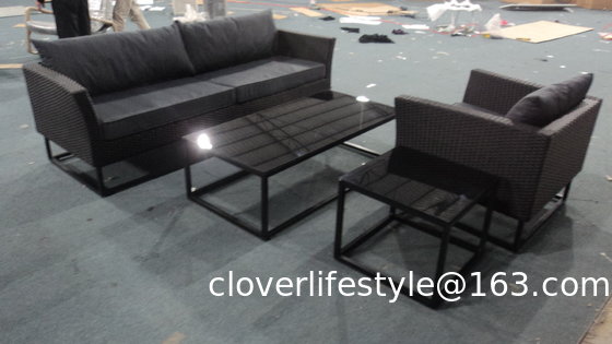 Trank wicker sofa set with coffee table for Hotel, Garden and Beach by Clover Lifestyle Outdoor Furniture Sofa Set
