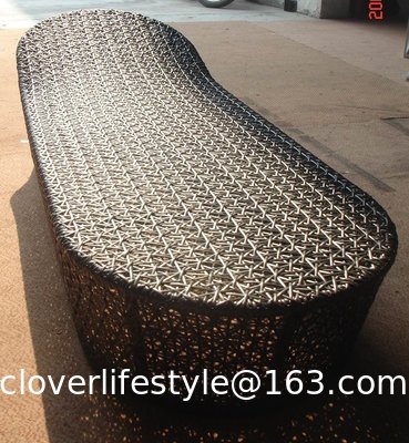 Wicker coffee table with powder coating for Hotel, Garden and Beach by Clover Lifestyle China Outdoor Furniture