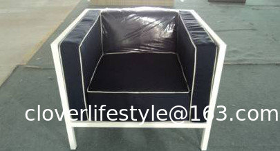All aluminum coffee table with smoke glass for Hotel, Garden and Beach by Clover Lifestyle China Outdoor Furniture