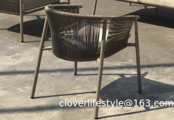 Outdooor Rope Furniture sofa set with powder coating for Hotel, Garden and Beach by Clover Lifestyle China