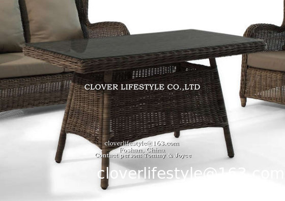 Round rattan coffee table for Hotel, Garden and Beach by Clover Lifestyle China Outdoor Furniture