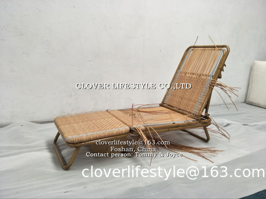 Flat wicker sunlounger  for Home. Hotel, Garden and Beach by Clover Lifestyle Outdoor Furniture Dining Set
