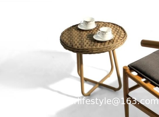 Aluminum wicker cafe table Chinese style  for Home. Hotel, Garden and Beach by Clover Lifestyle Outdoor Furniture