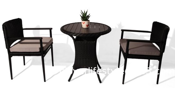 Aluminum wicker cafe table Chinese style  for Home. Hotel, Garden and Beach by Clover Lifestyle Outdoor Furniture