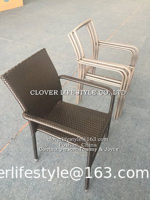 Wicker Dining set with Aluminum frame Classic style By Clover Lifestyle