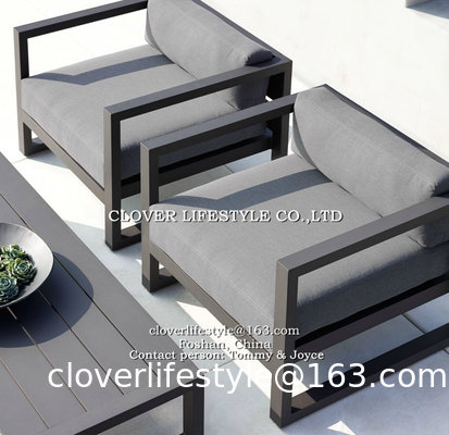 All aluminum sofa with powder coating for Home. Hotel, Garden and Beach by Clover Lifestyle Outdoor Furniture