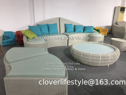 Leisure Rehau sofa lounger for Las Vegas Hotel, Garden and Beach by Clover Lifestyle Outdoor Furniture China