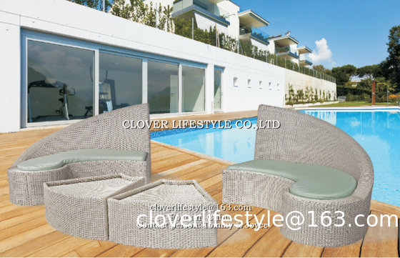 Leisure Rehau sofa lounger for Las Vegas Hotel, Garden and Beach by Clover Lifestyle Outdoor Furniture China