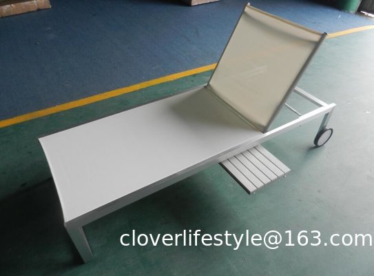 Textilene sling sun lounger for Hotel, Garden and Beach by Clover Lifestyle Outdoor Furniture China
