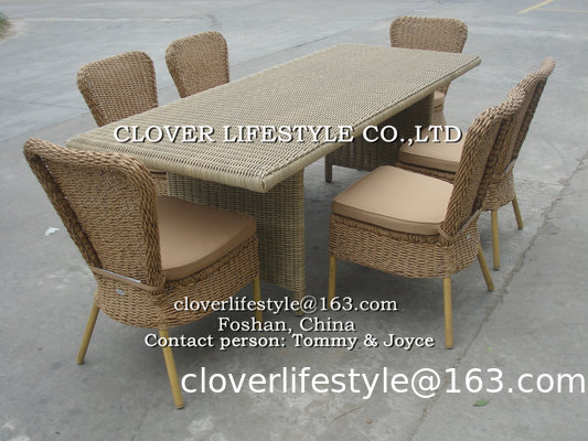 Wicker dining table  for Home,Hotel,Garden and Beach by Clover Lifestyle Outdoor Furniture China Leisure furniture