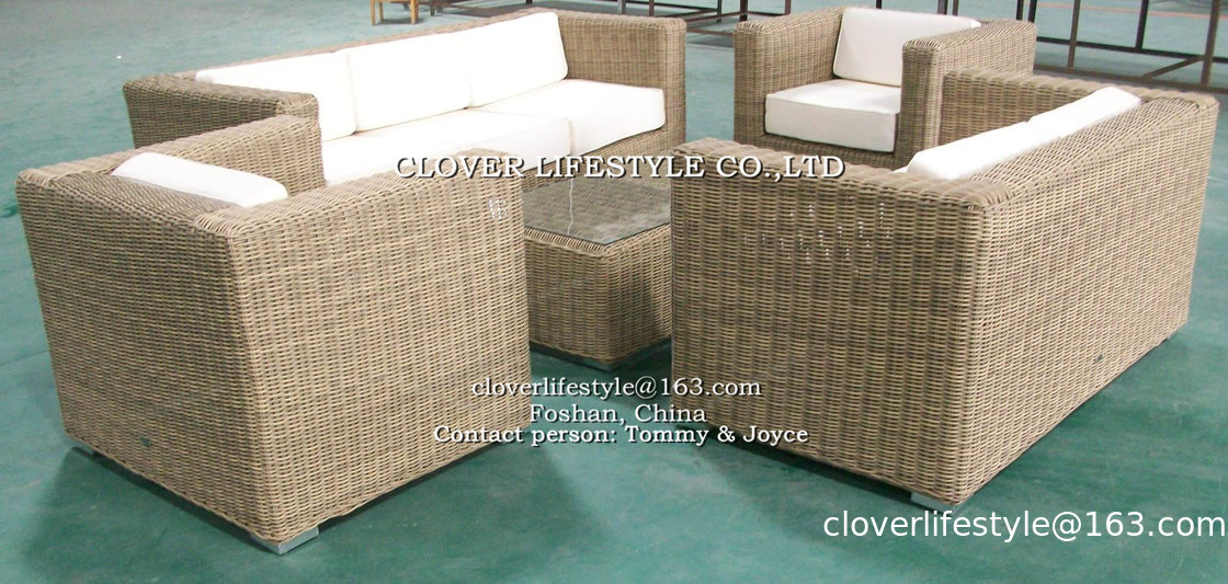 Round Rattan Chair  for Hotel, Garden and Beach by Clover Lifestyle Outdoor Furniture Sofa Set