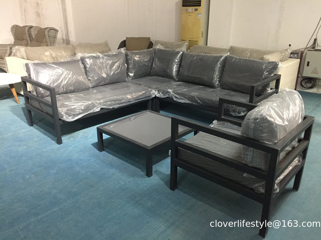 All aluminum sofa set with powder coating for Hotel, Garden and Beach by Clover Lifestyle China Outdoor Furniture