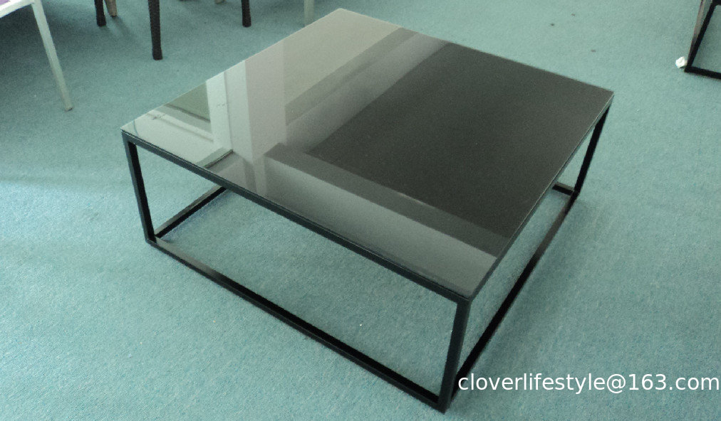 Glass aluminum coffee table for Hotel, Garden and Beach by Clover Lifestyle Outdoor Furniture Sofa Set