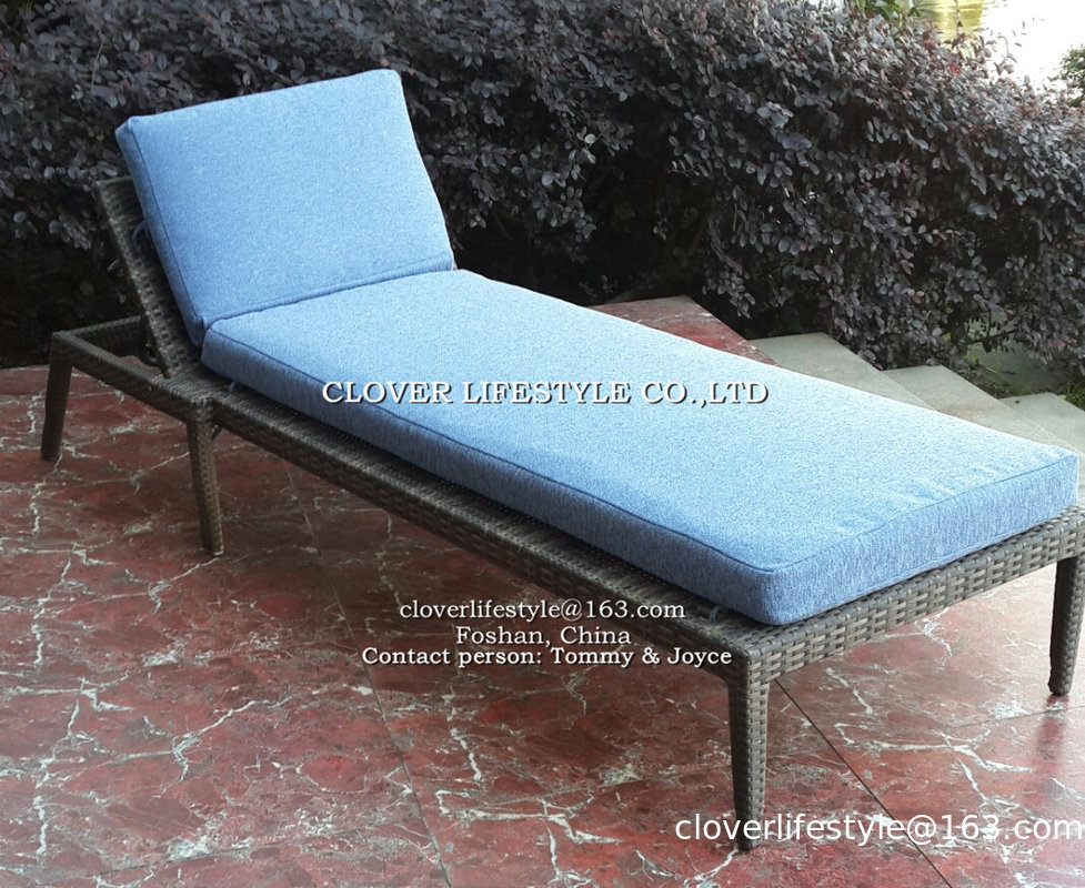 Wicker Single Sun bed flexible for Hotel, Garden and Beach by Clover Lifestyle Outdoor Furniture China