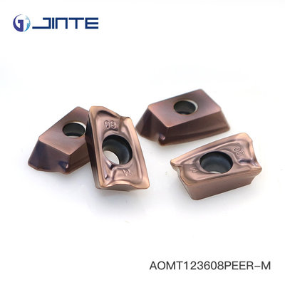 SO9001 Certified Cnc Carbide Inserts Square Shoulder Milling Cutters AOMT123608PEER