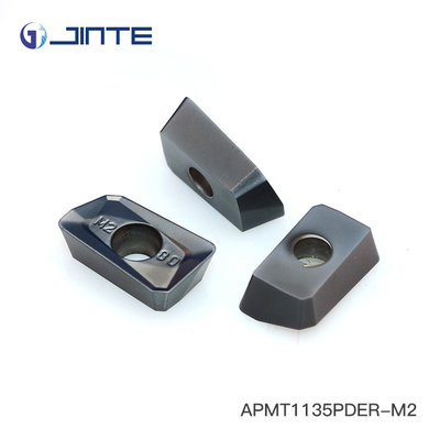 PVD Coating Carbide Insert Milling Cutters High Precision / Polishing APMT1135PDER - M2
