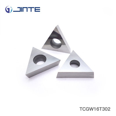 PCD CBN Carbide Insert Blanks , TCGW16T302 Cemented Carbide Insert Base