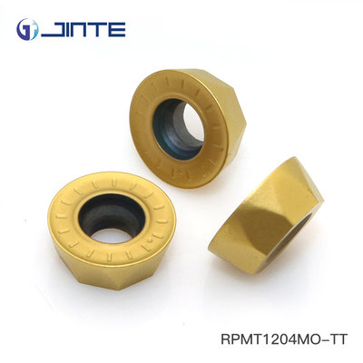 Round Carbide Cutter Inserts Tungsten Carbide Cutters For Steel Machining RPMT1204MO