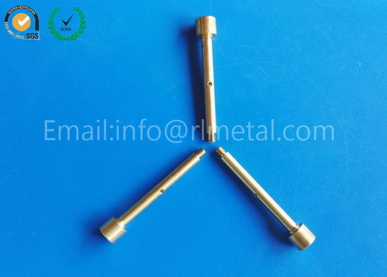 Brass Shafts  Precision Linear Shafts thread Drilling Shafts Flat Head With Screws