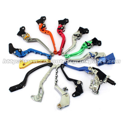 Aluminum Motorcycle Brake Clutch Lever Adjustable Long Shorty Folding Levers