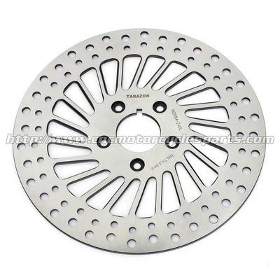 Classic Silver Front / Rear Brakes And Rotors For Harley Davidson Custom Parts