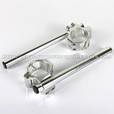 CNC Machining Motorcycle Clip Ons Handlebars 54mm Buell Firebolt 1125