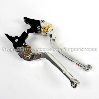 Adjustable Mix Color Motorcycle Long Levers , Folding Brake Lever With High Class Finish