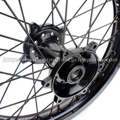 Custom 21 Inch Motorcycle Wheel Rims / Black Custom Motorbike Wheels