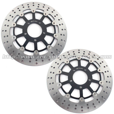 Front Round Motorcycle Brake Disc Rotor With Aluminum Alloy Stainless Steel