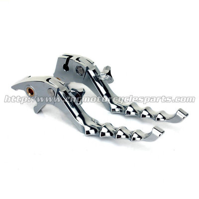 Aluminum Alloy 6061 Motorcycle Brake Clutch Lever Cafe Bike Parts VT 1100 VTX 1300