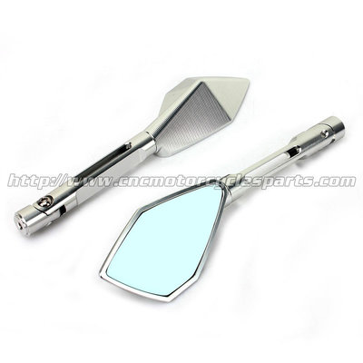 CNC Billet Motorcycle Rear View Mirrors / Clip On Rear View Mirror 6061 Aluminum