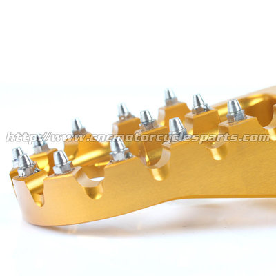 57mm High Quality Aluminum Dirt Bike Foot Pegs Wide Platform Measures For Sale