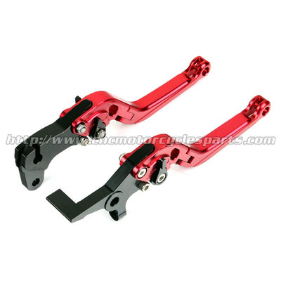 CNC Milled Motorbike Brake Levers / Long Style Clutch And Brake Levers For Street Bikes