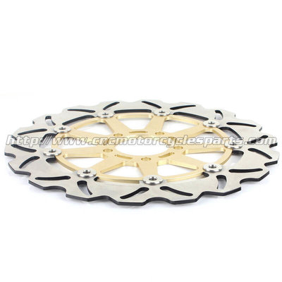 Kawasaki ZXR 250 Motorcycle Brake Disc Rotors And Brakes CNC Anodized Black Gold