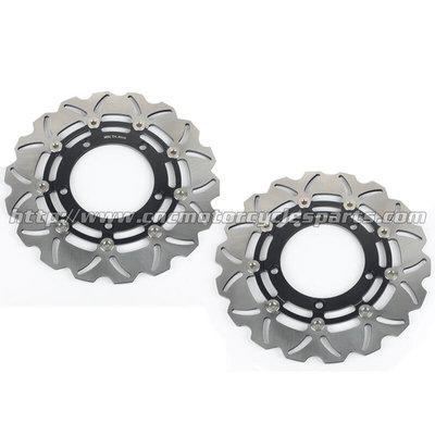 6061 Aluminum Motorcycle Brake Disc Suzuki DL V STROM 650 GSX650F Black Gold