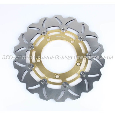 6061 Aluminum Motorcycle Brake Disc Suzuki DL V STROM 650 GSX650F Black Gold