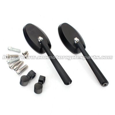 Motorbike Spare Parts Motorcycle Side View Mirrors With Swivel Design