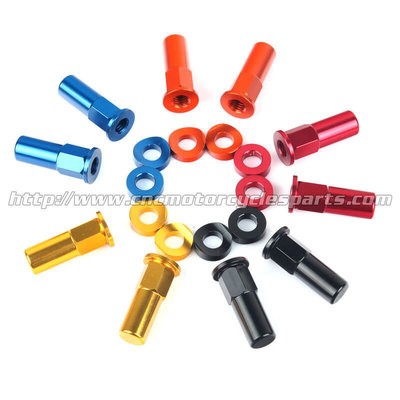 CNC Billet MX Bling Kit Wheel Lock Nuts And Wheel Spacers For MX Dirt Bike