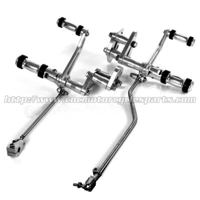 High Strength Motorcycle Rear Sets / Adjustable Rear Sets Motorcycle Electroplating Forward Controls