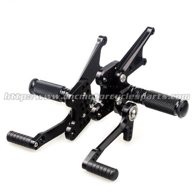 Adjustable Motorcycle Rear Sets CNC Aluminum Parts For Kawasaki