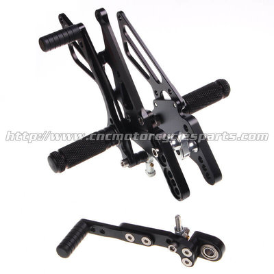 CNC Aluminum Parts Adjustable Motorcycle  Rearsets For Suzuki Gsxr600