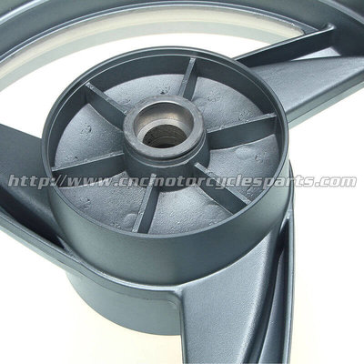 Black Custom Motorcycle Wheels For Kawasaki ER5 All Years 3.5" X 17"