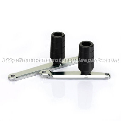 Motorcycle Frame Sliders POM Bike Sliders For Triumph Daytona 675R 06-12 Black Silver