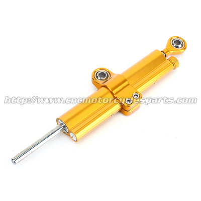 Motorcycle Spare Parts Aluminum 6061 Street Bike Steering Damper Red Orange Gold