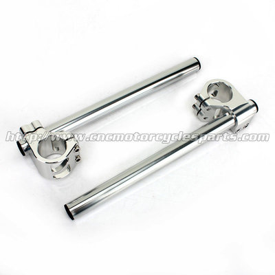 35mm Adjustable Clip On Handlebars Motorcycle With Black / Sliver / Gold Color