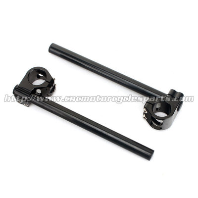 High Performance Motorcycle Clip On Bars / 33mm Clip On Handlebars Cafe Racer