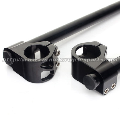 High Performance Motorcycle Clip On Bars / 33mm Clip On Handlebars Cafe Racer