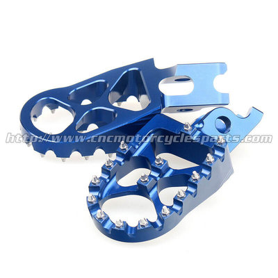 High Performance 57mm Wide Motocross Foot Pegs / Rear Foot Pegs For Dirt Bike
